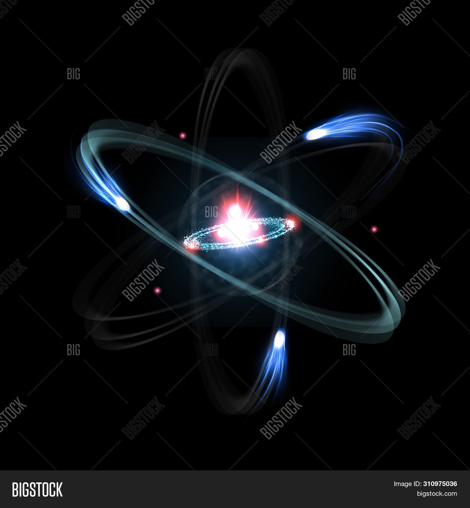Atomic Particle 3D Image & Photo (Free Trial) | Bigstock