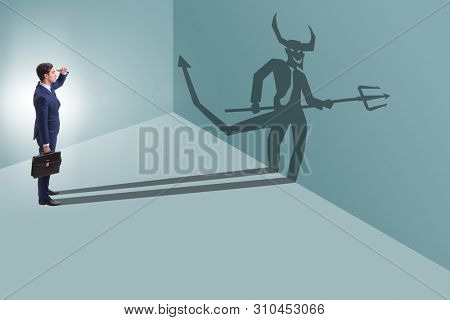 Devil Hiding Image & Photo (Free Trial) | Bigstock