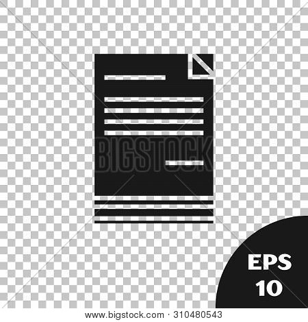 Black Document Icon Vector & Photo (Free Trial) | Bigstock