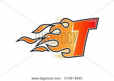 Burning Letter Vector & Photo (Free Trial) | Bigstock