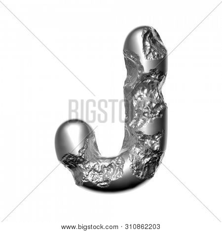 Melted Steel Letter J Image & Photo (Free Trial) | Bigstock