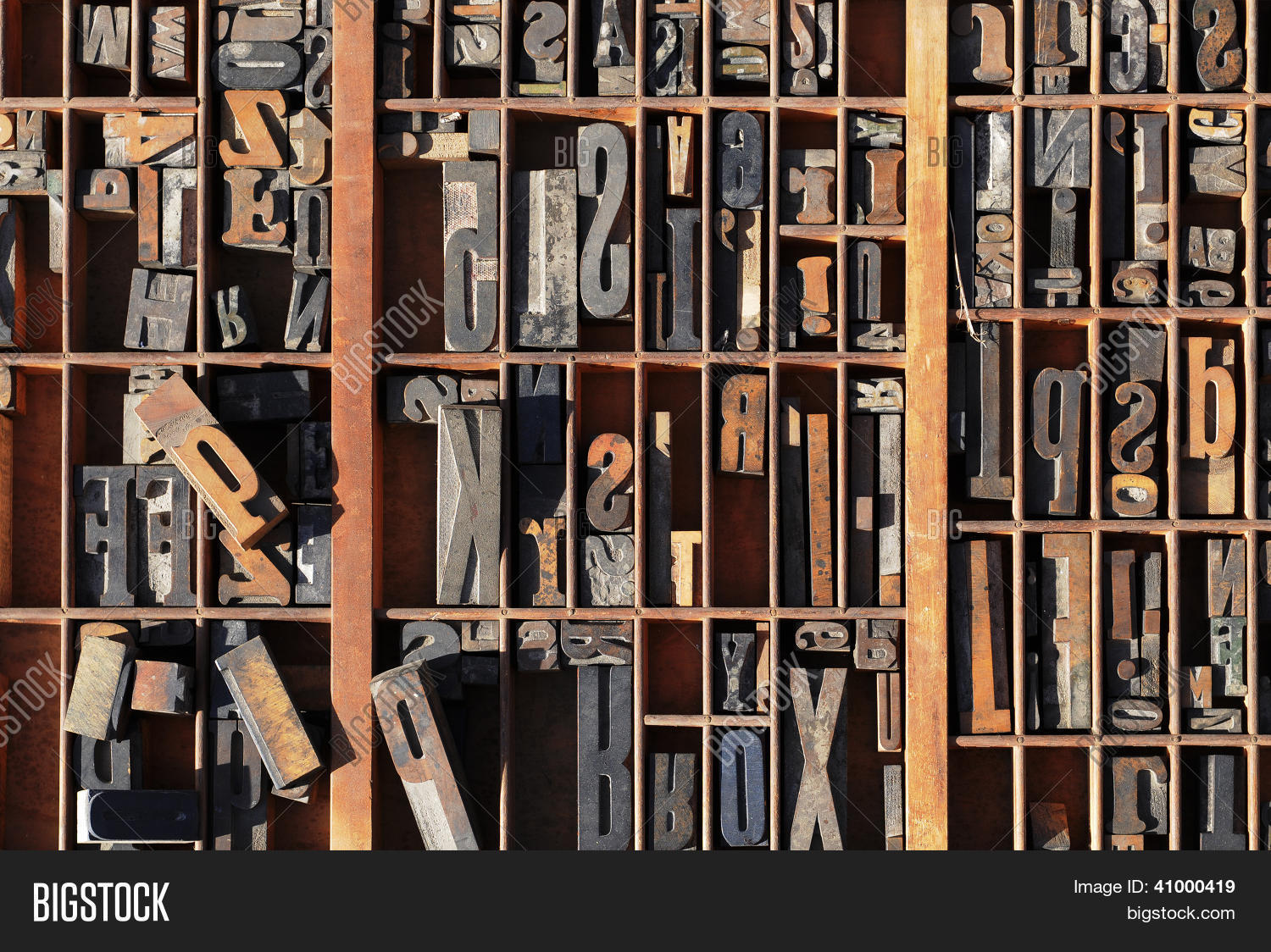 Vintage Typeset Letter Image & Photo (Free Trial) | Bigstock