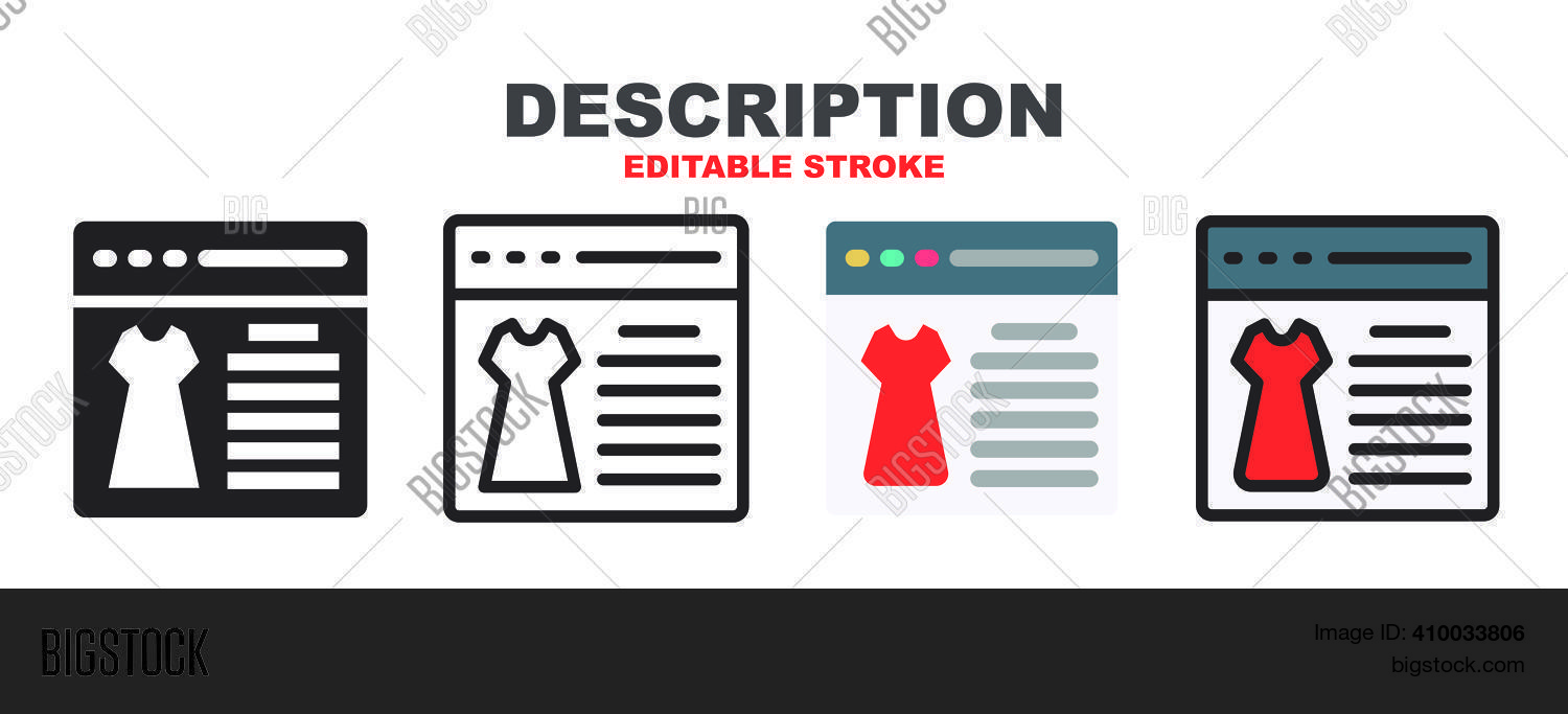 Description Product Vector & Photo (Free Trial) | Bigstock