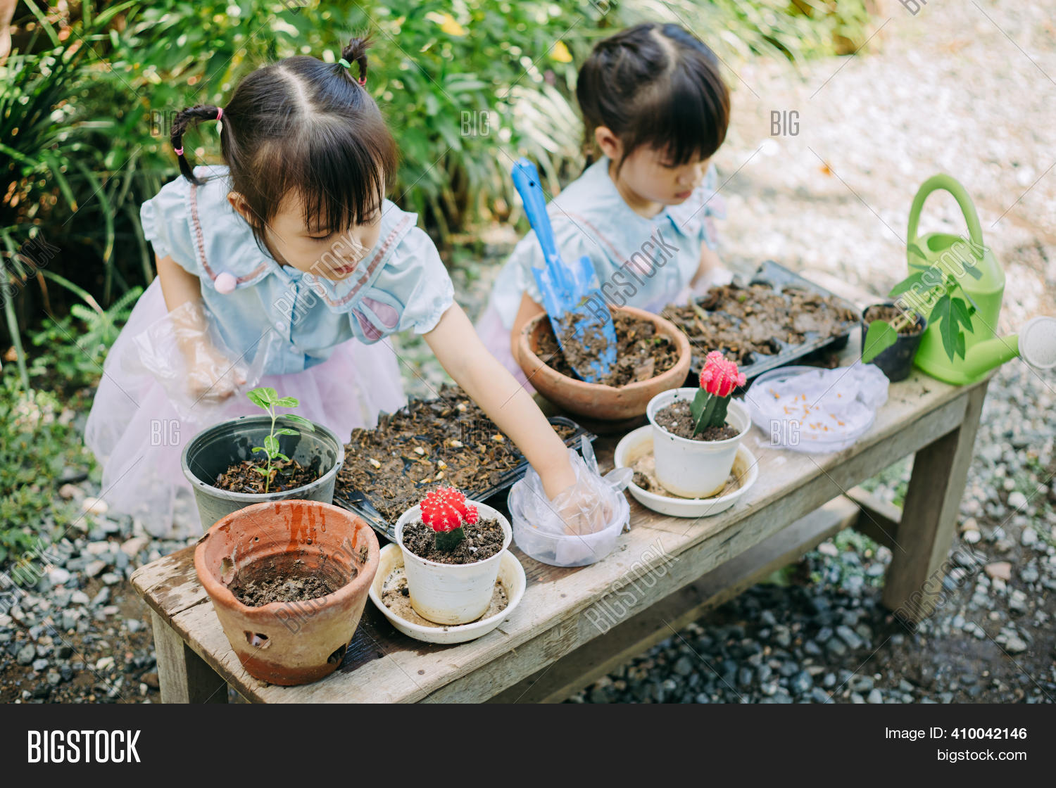 Kids Planting Plants. Image & Photo (Free Trial) | Bigstock