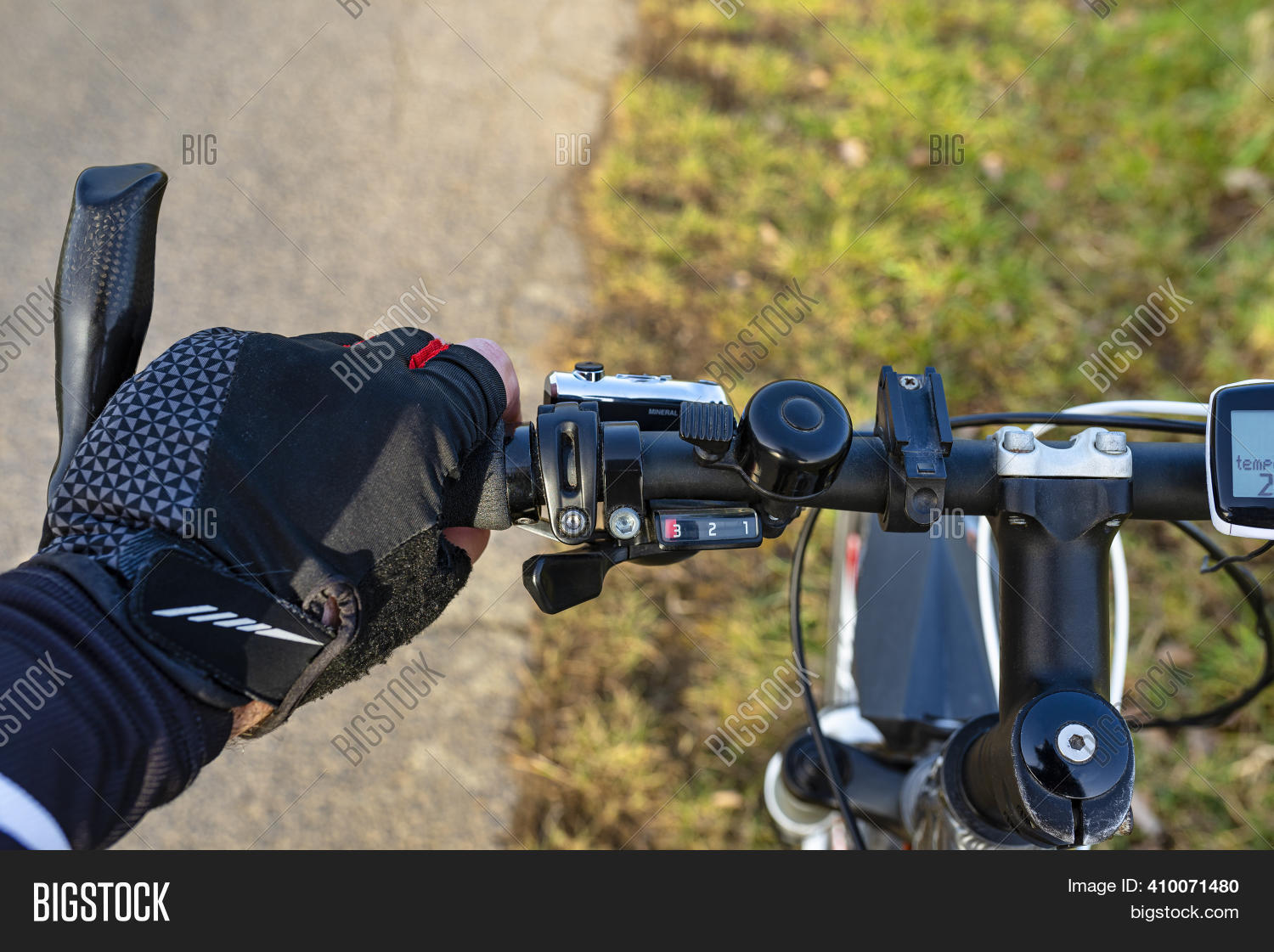 Bicycle Handlebar Seen Image & Photo (Free Trial) | Bigstock