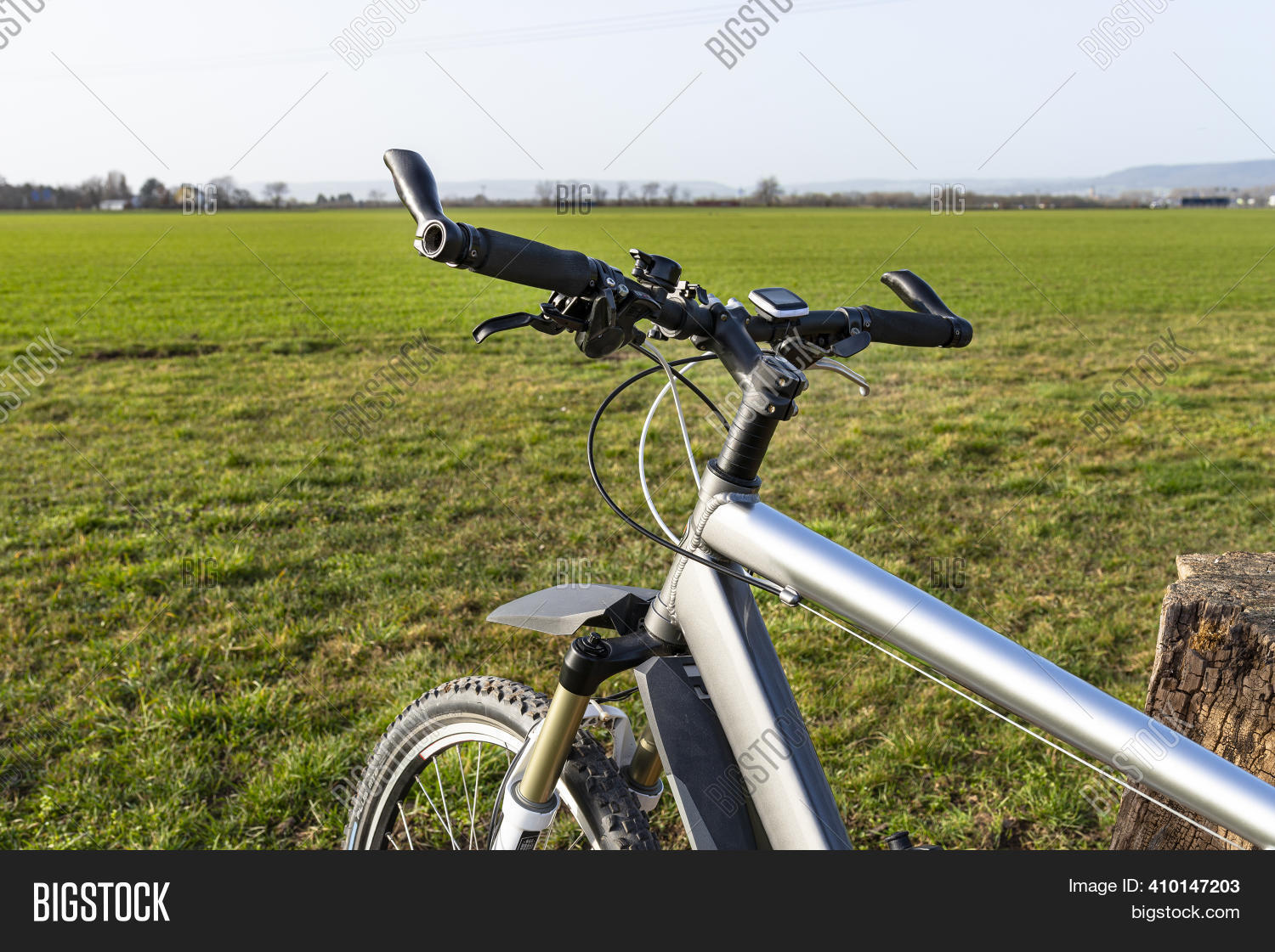 Bicycle Handlebar Seen Image & Photo (Free Trial) | Bigstock
