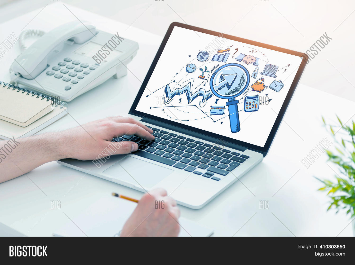 Hands Laptop Display Image & Photo (Free Trial) | Bigstock