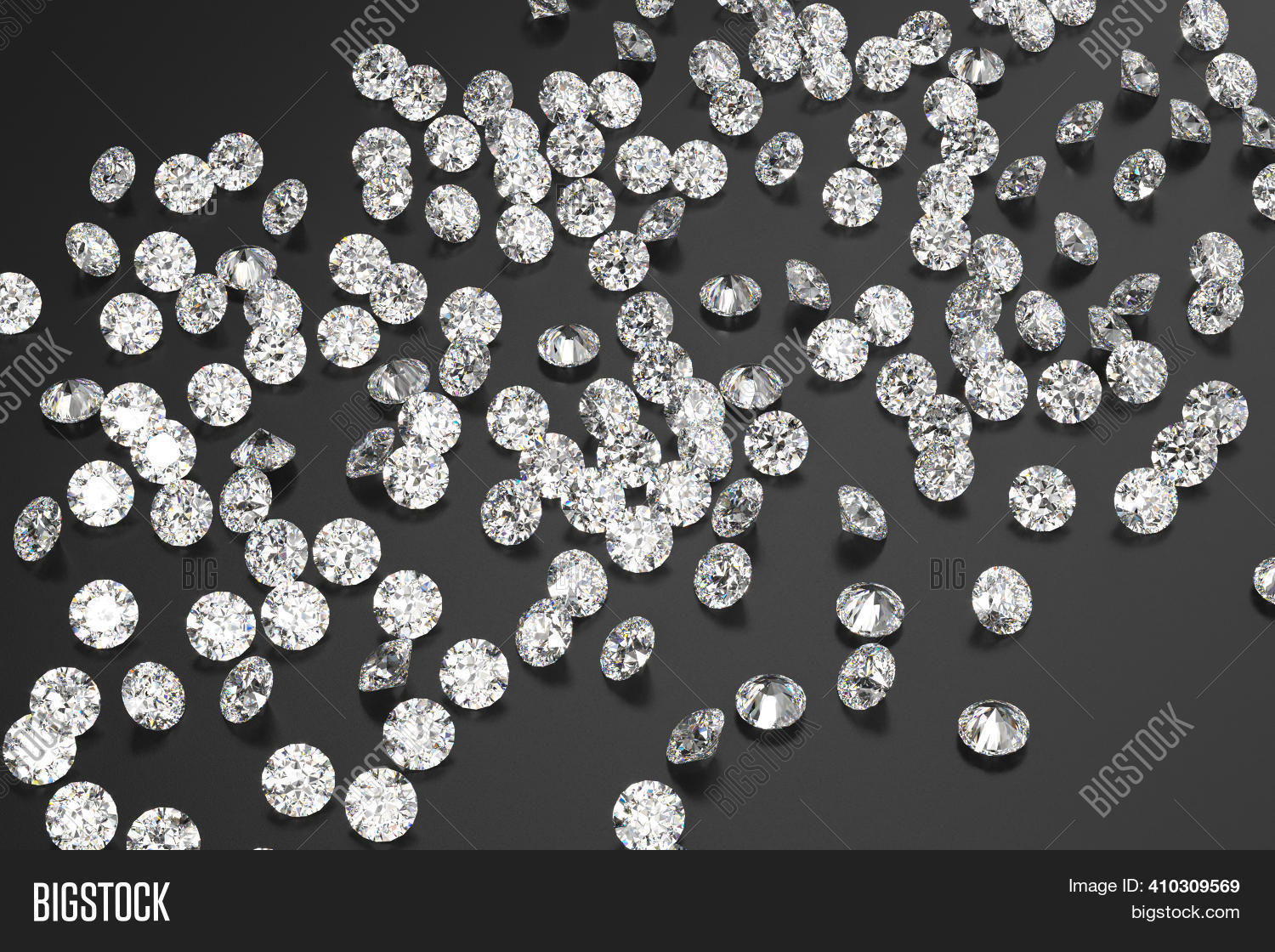 Scattering Diamonds On Image & Photo (Free Trial) | Bigstock