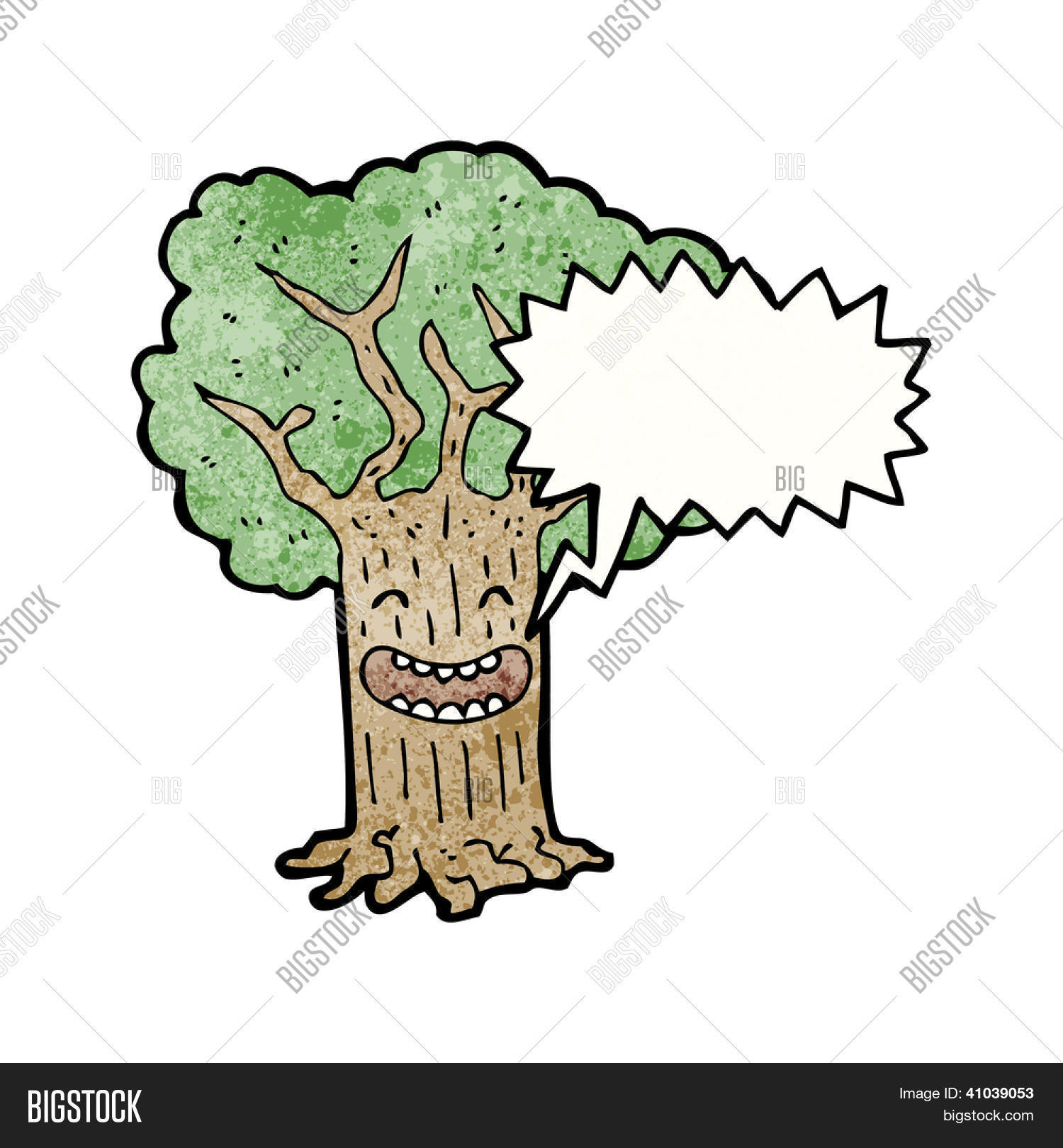 Laughing Tree Cartoon Vector & Photo (Free Trial) | Bigstock