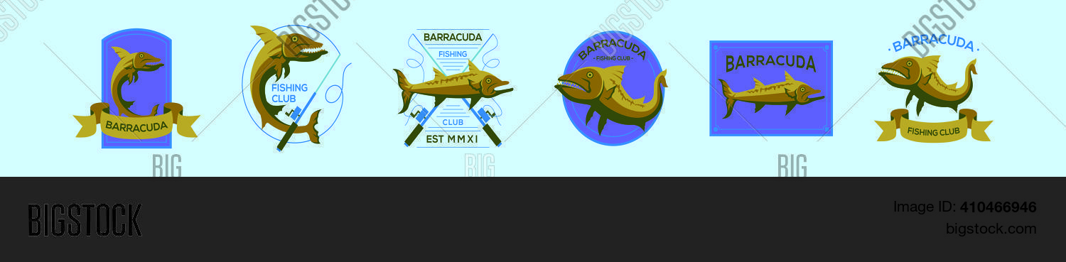 Set Barracuda Logo Vector & Photo (Free Trial) | Bigstock