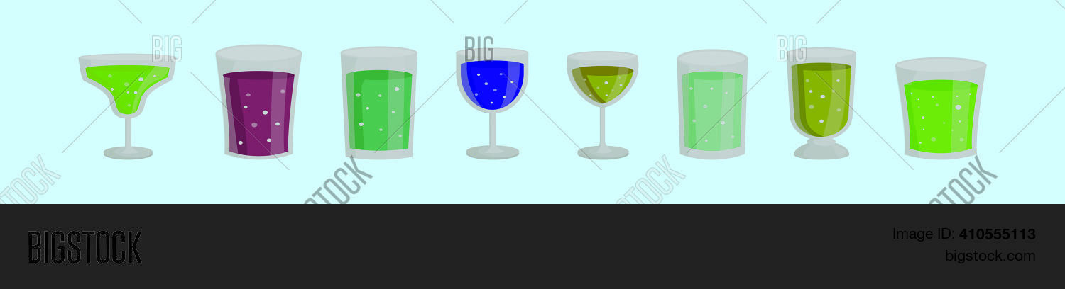 Set Fizz Cartoon Icon Vector & Photo (Free Trial) | Bigstock