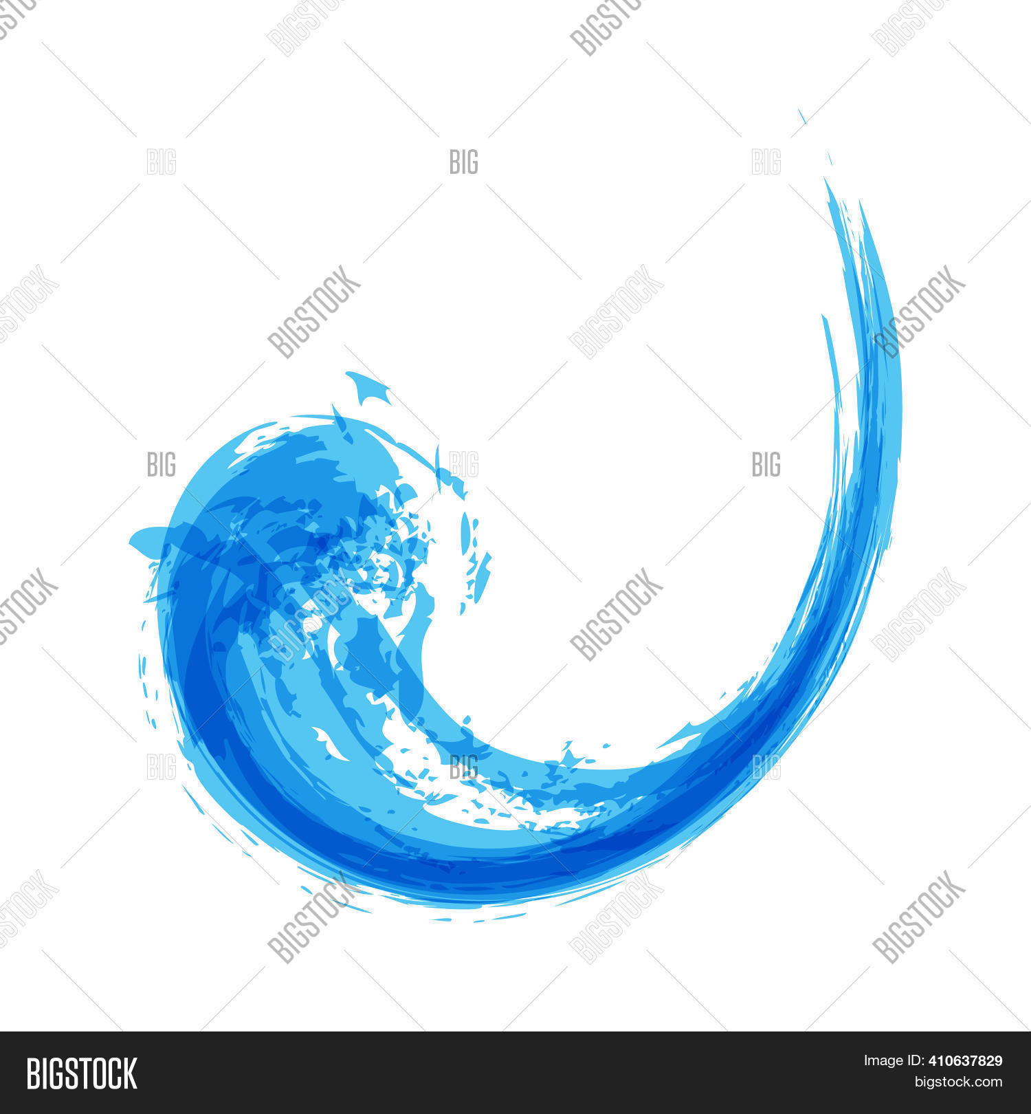 Blue Water Wave Logo. Image & Photo (Free Trial) | Bigstock