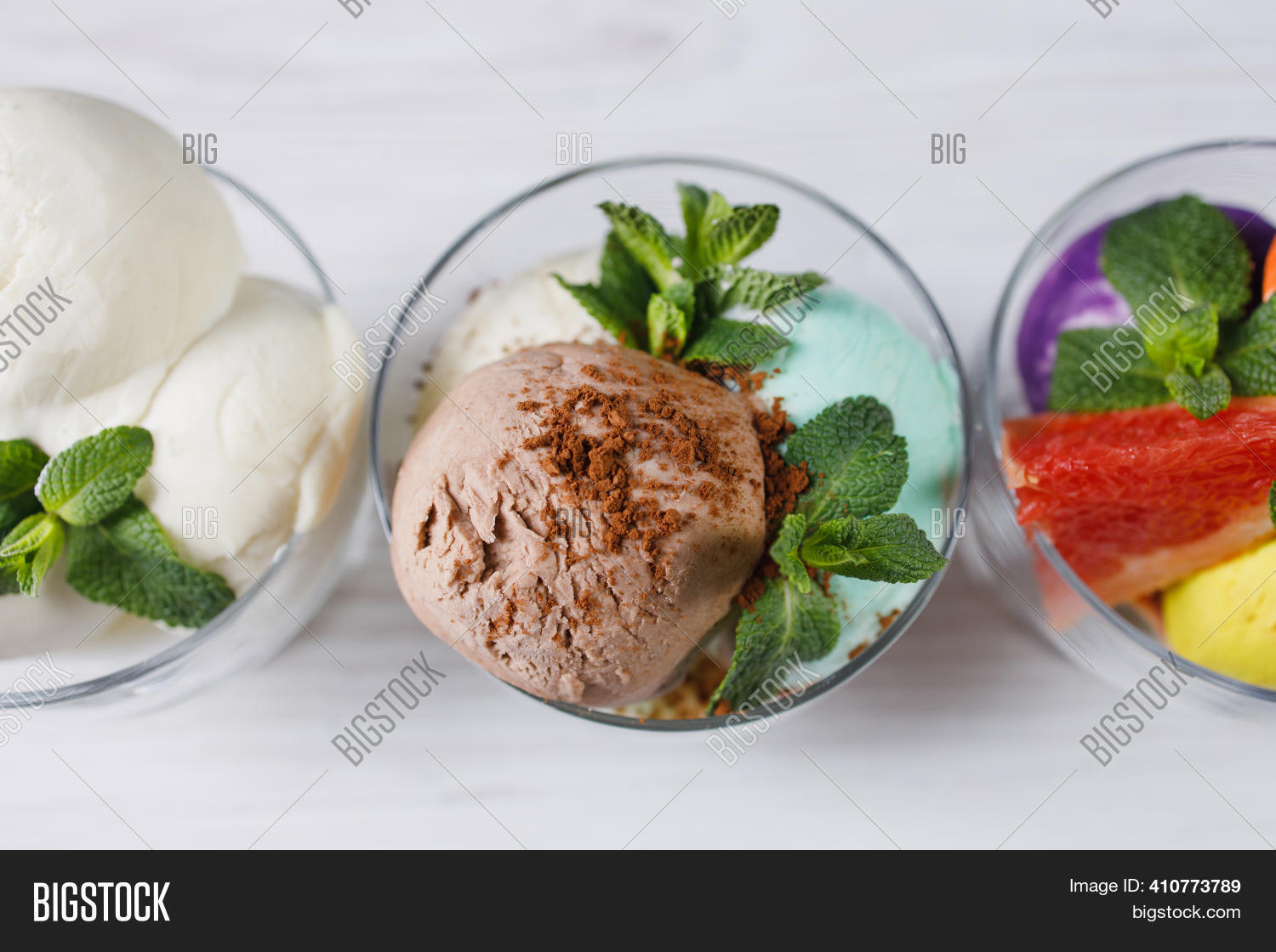 Set Ice Cream Scoops Image & Photo (Free Trial) | Bigstock