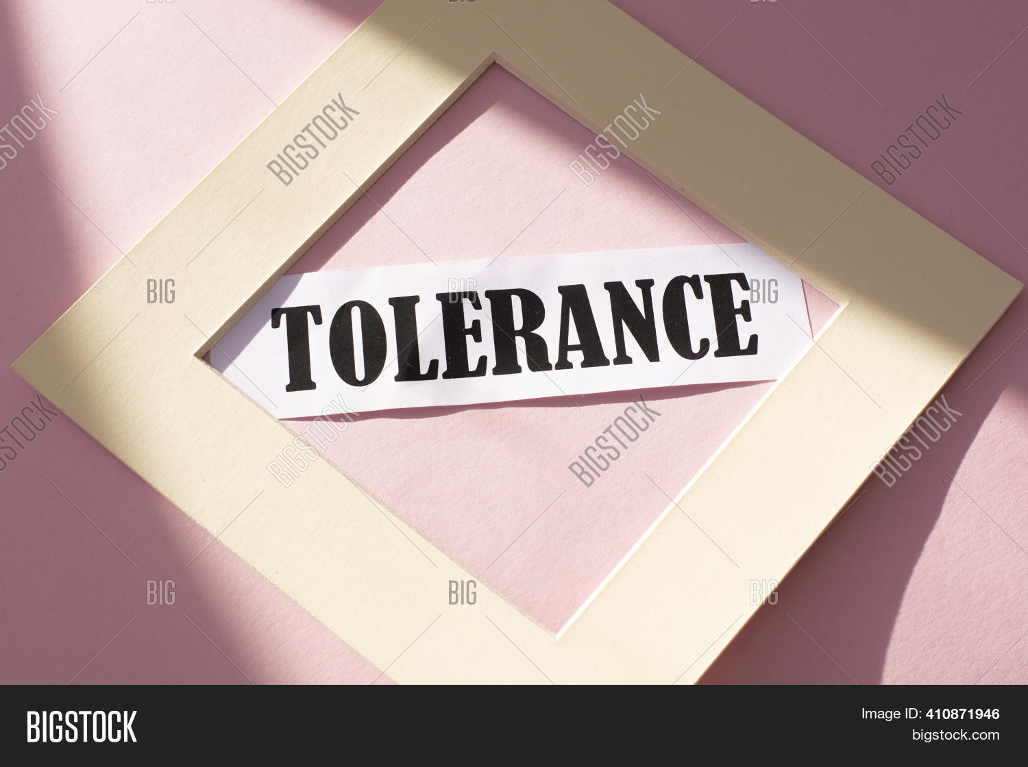 Tolerance Text Beige Image & Photo (Free Trial) | Bigstock