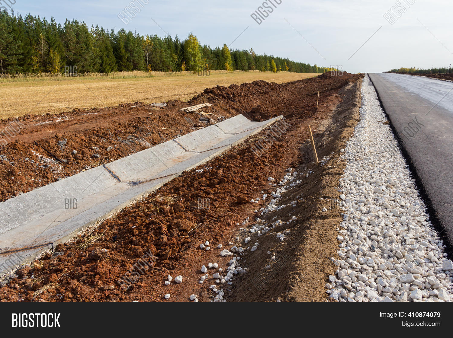 Construction New Road Image & Photo (Free Trial) | Bigstock