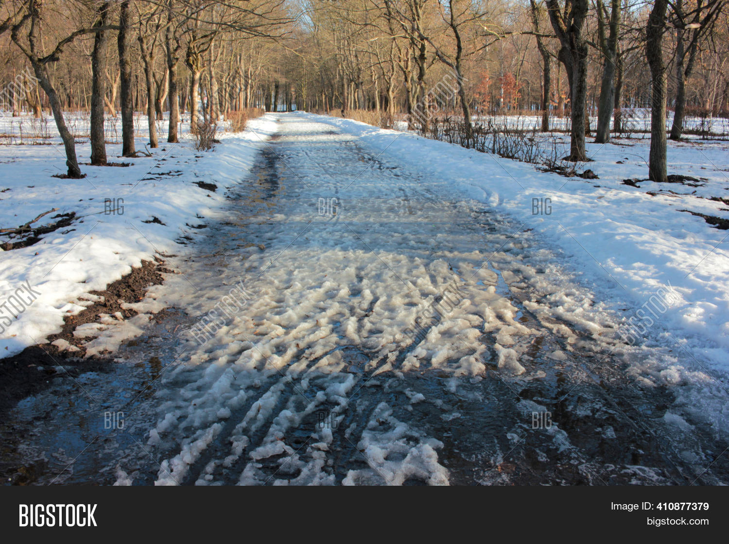 Slush Mud On Road Image & Photo (Free Trial) | Bigstock