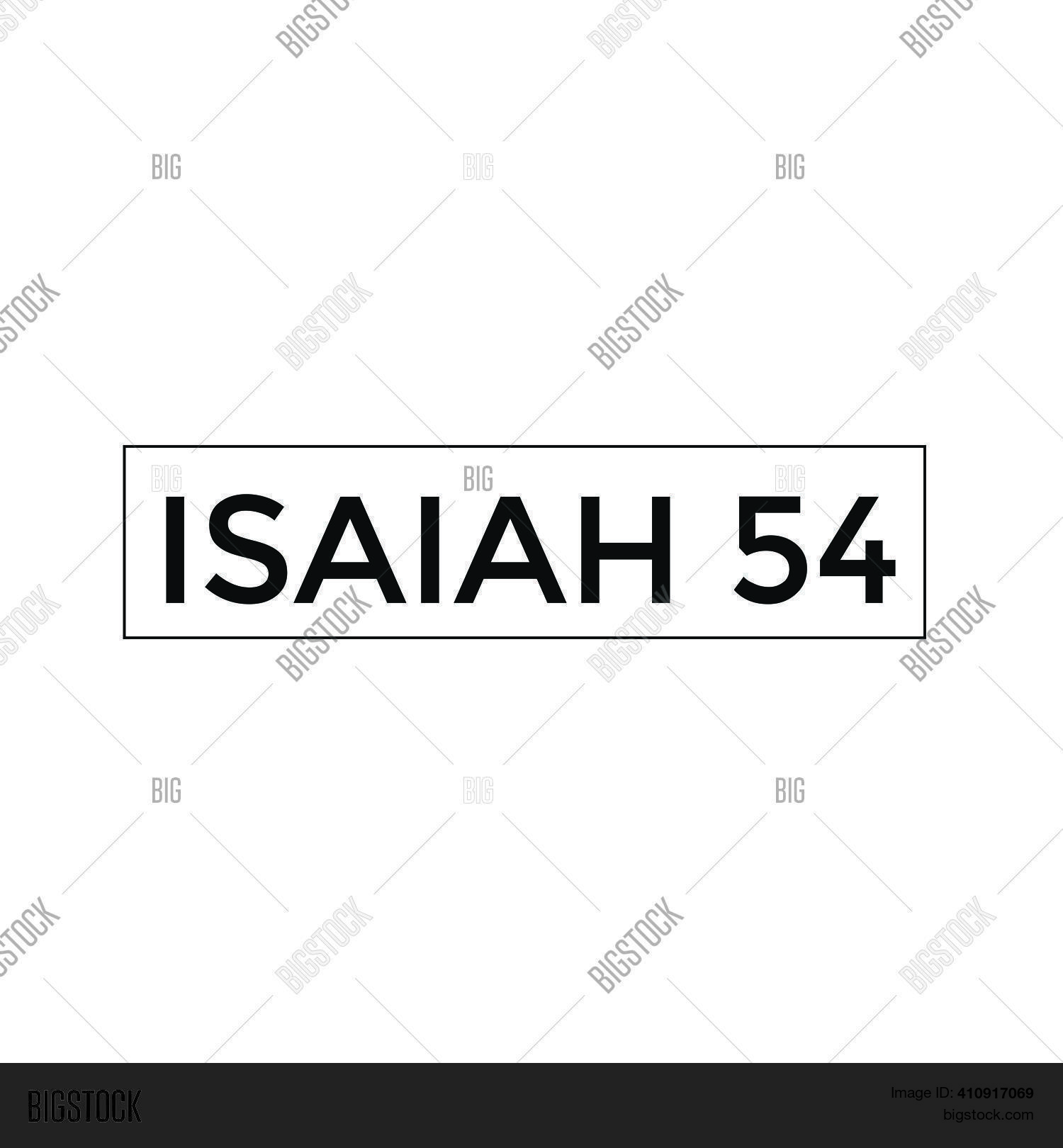Isaiah 54, Christian Vector & Photo (Free Trial) | Bigstock