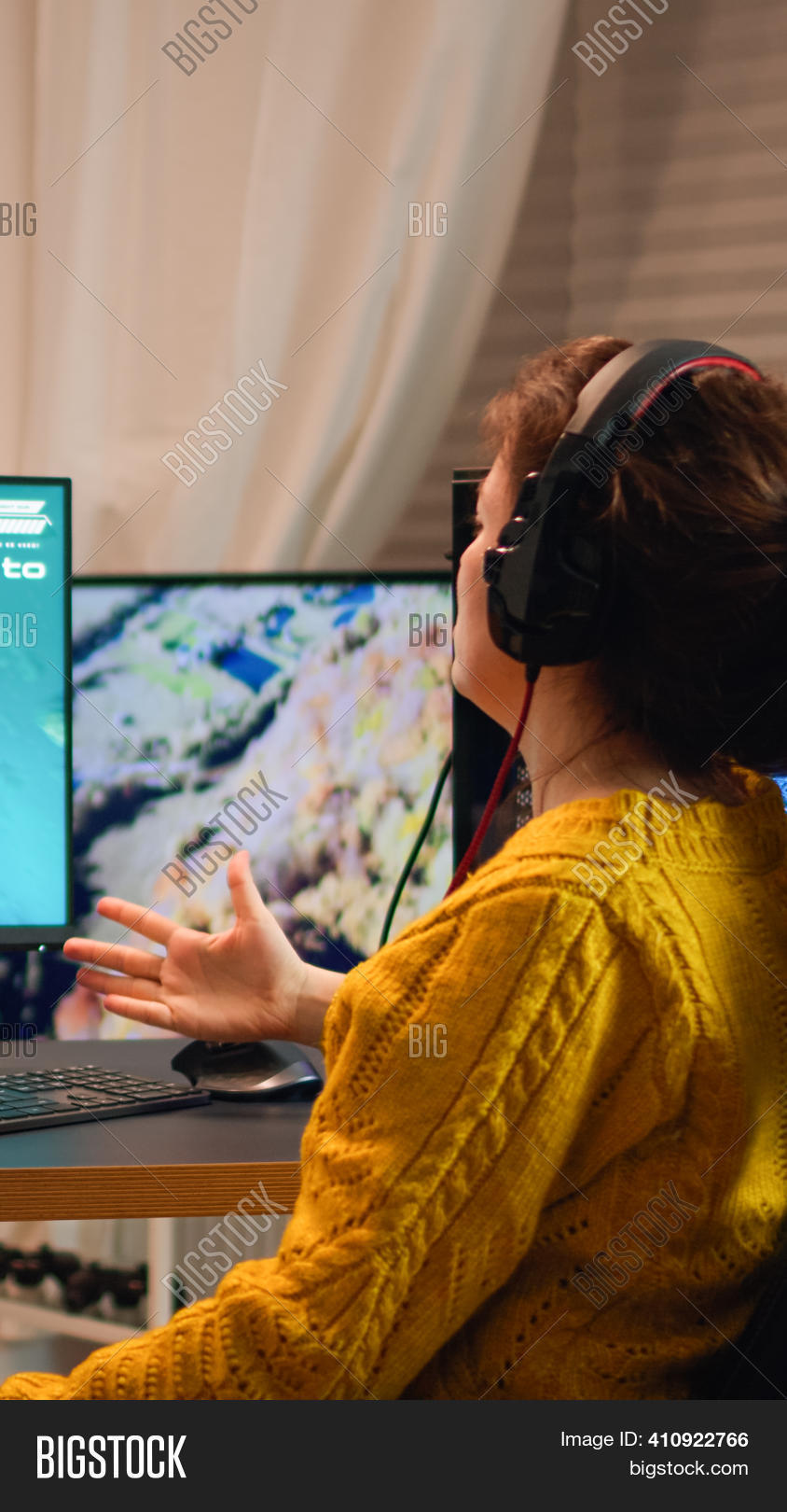 Angry Pro Gamer While Image & Photo (Free Trial) | Bigstock