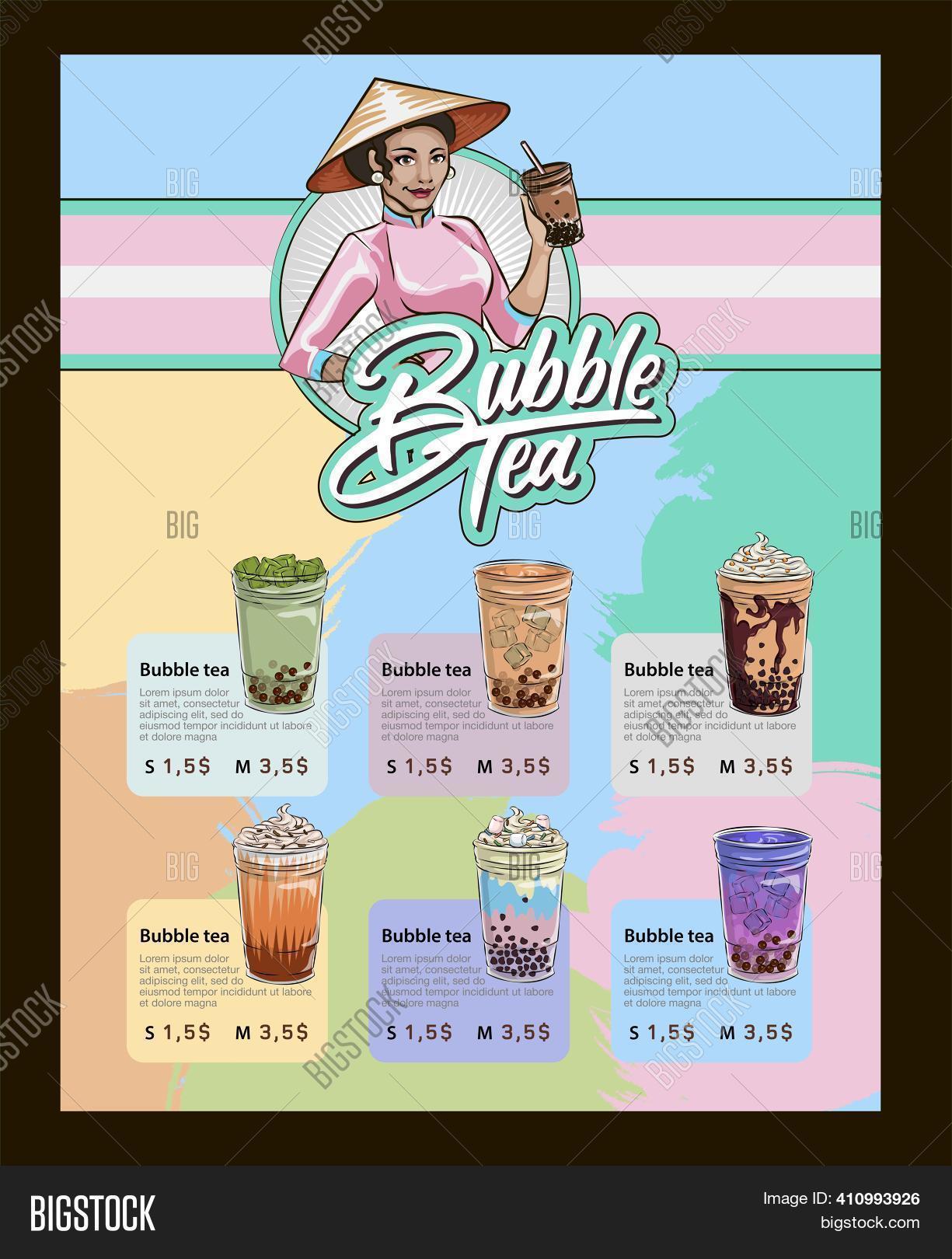Bubble Tea Menu Image & Photo (Free Trial) | Bigstock