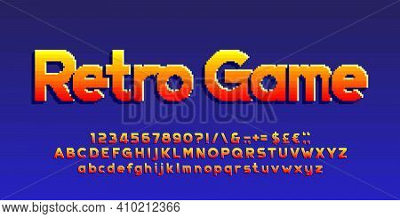 Retro Game Alphabet Vector & Photo (Free Trial) | Bigstock