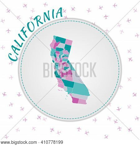 California Map Design Vector & Photo (Free Trial) | Bigstock