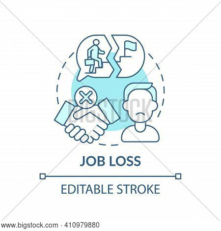 Job Loss Concept Icon Vector & Photo (Free Trial) | Bigstock