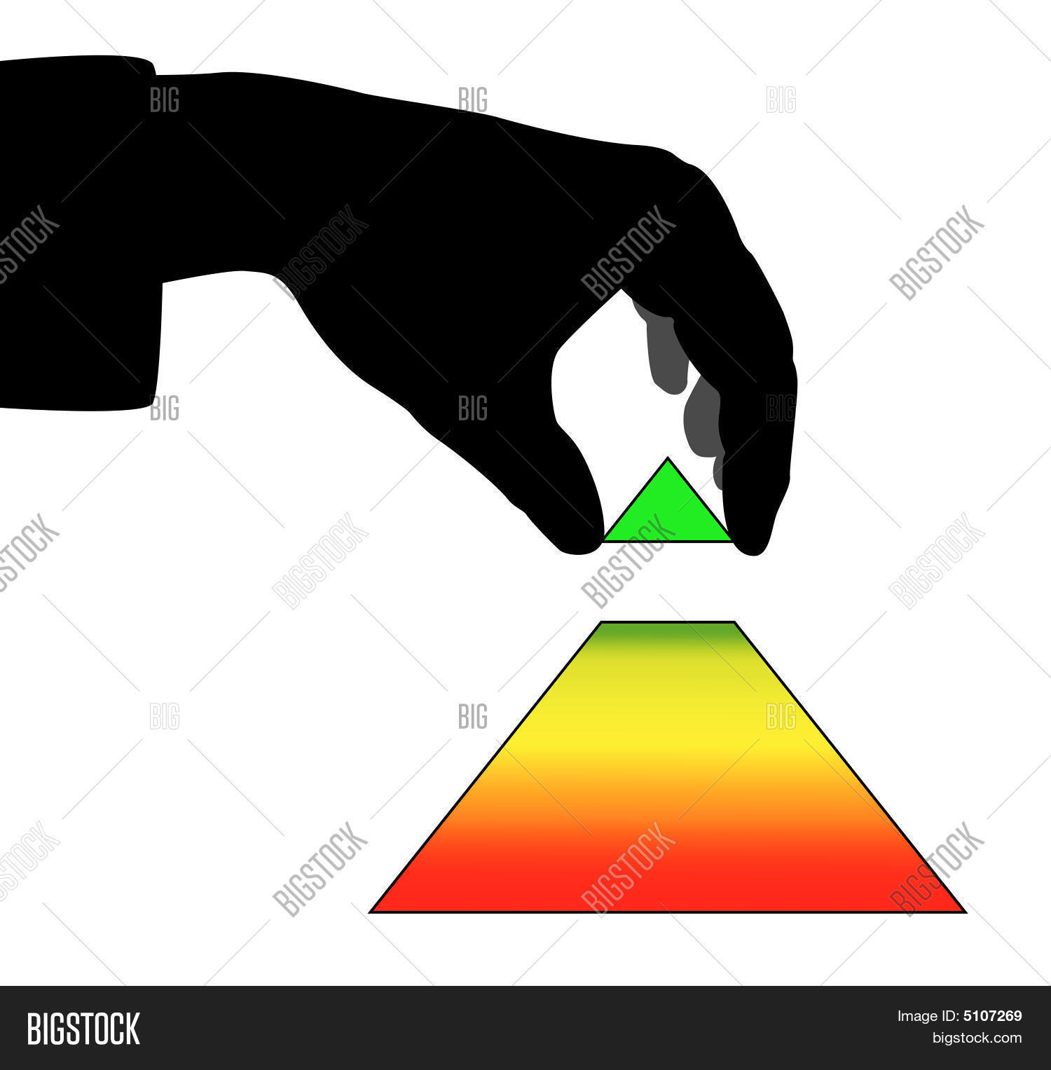 Hand Pyramid Vector & Photo (Free Trial) | Bigstock