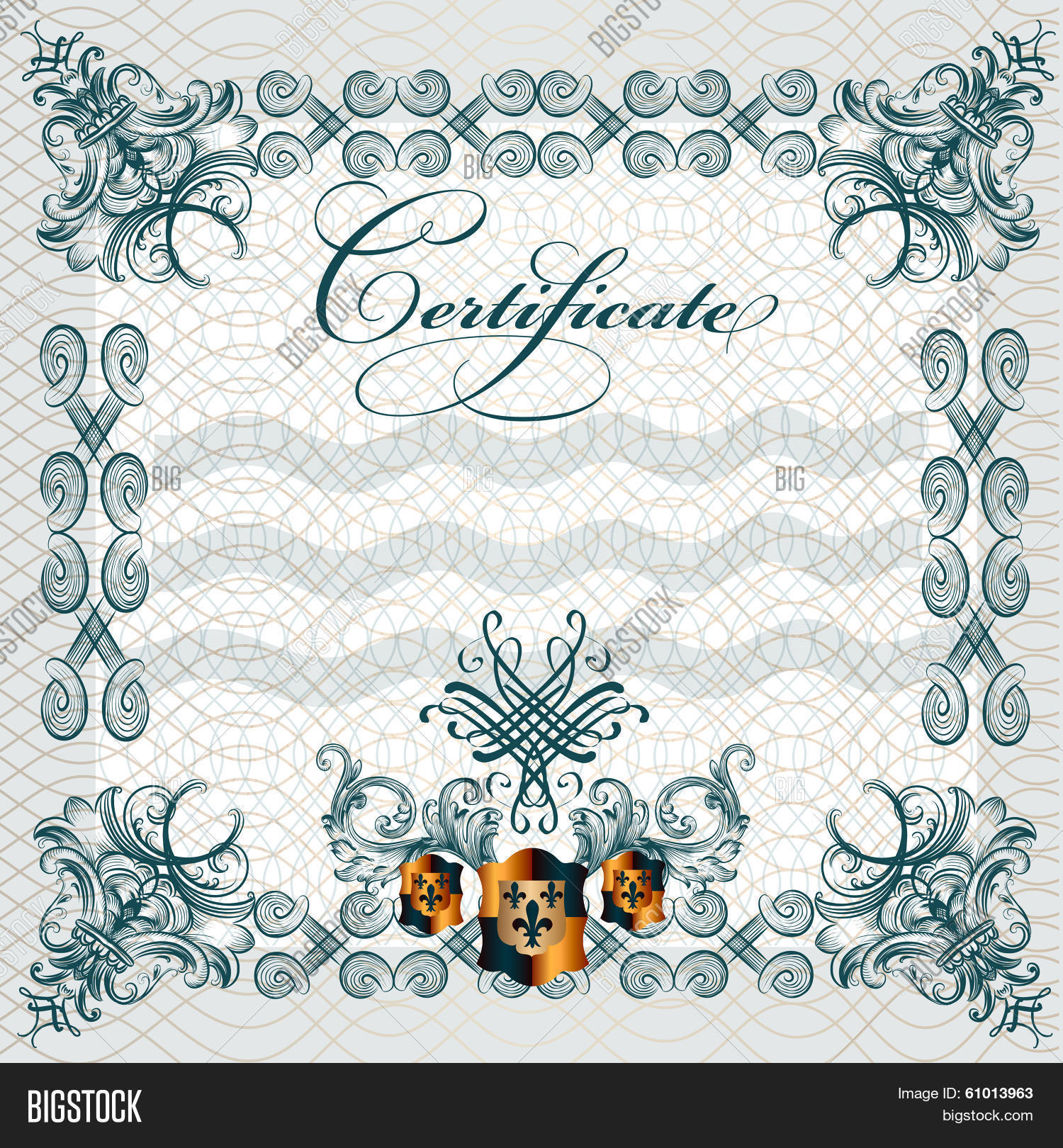 Certificate Design Vector & Photo (Free Trial) | Bigstock