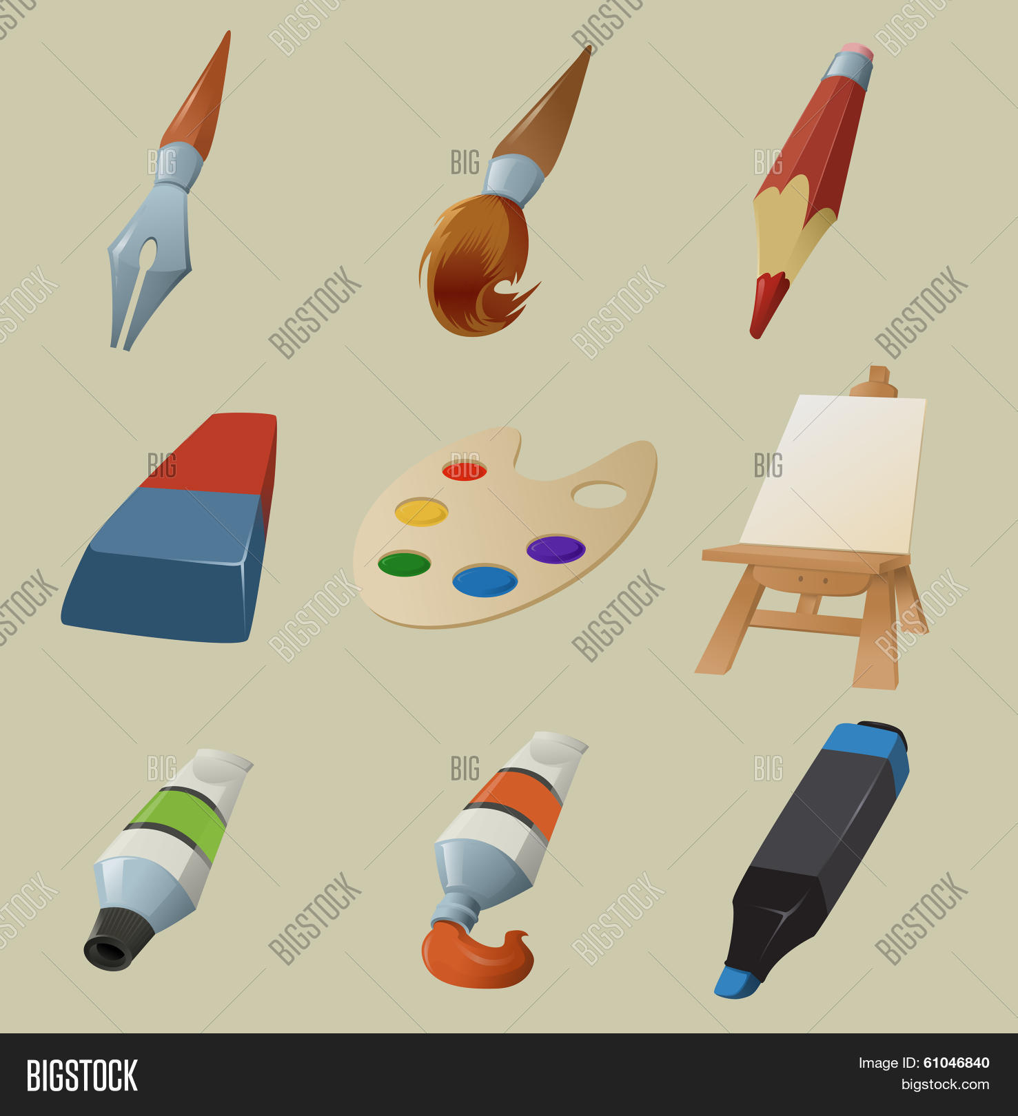 Collection Draw Icons Vector & Photo (Free Trial) | Bigstock