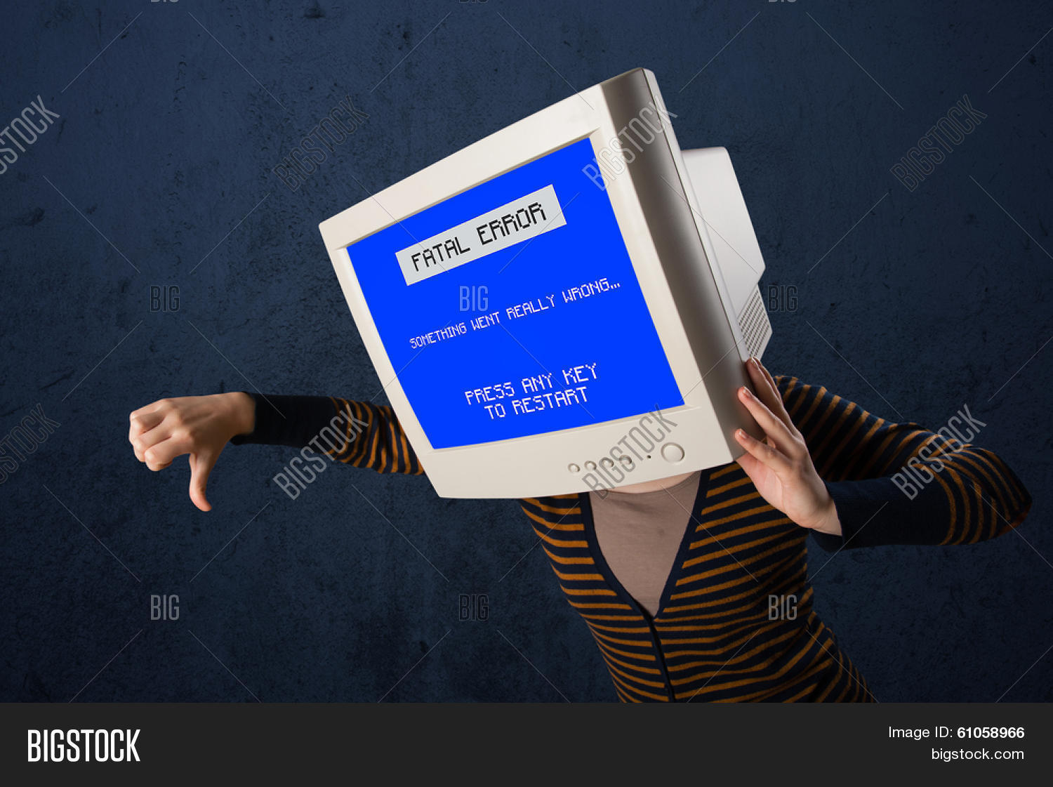 Person Monitor Head Image & Photo (Free Trial) | Bigstock