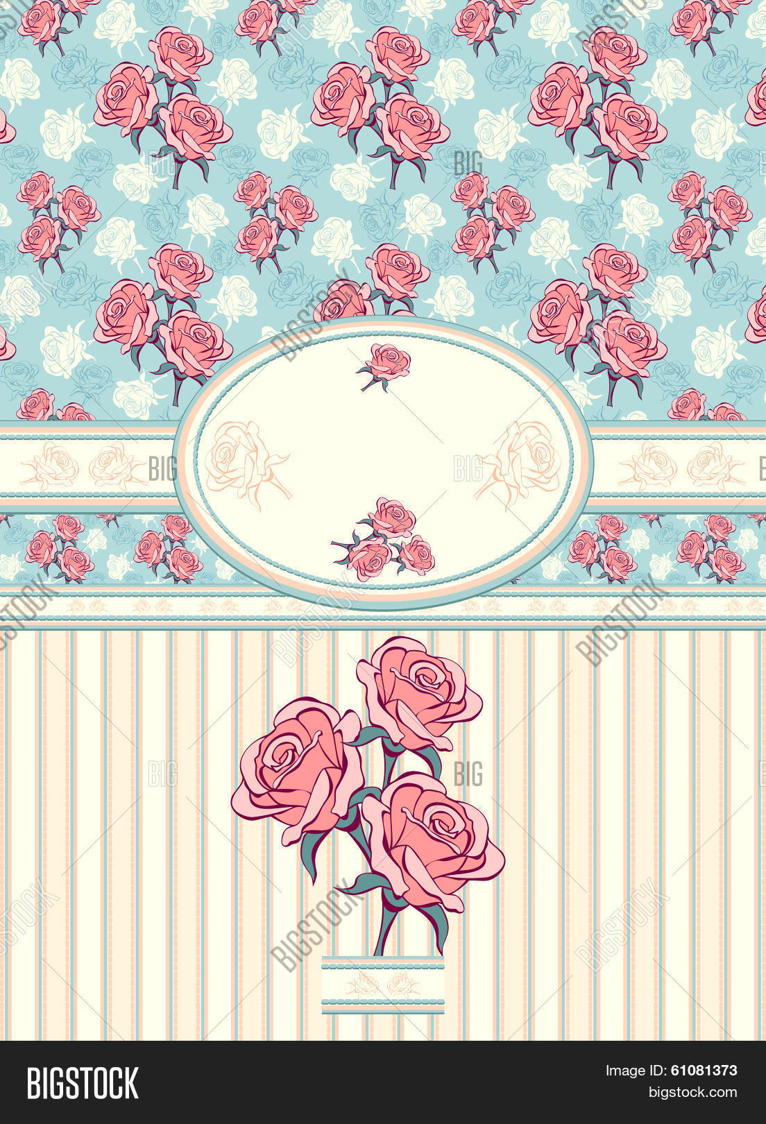 Retro Floral Frame Vector & Photo (Free Trial) | Bigstock