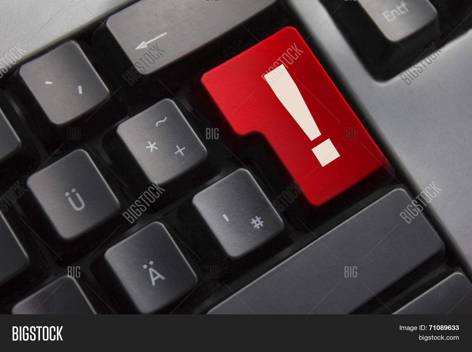 Keyboard Red Button Image & Photo (Free Trial) | Bigstock