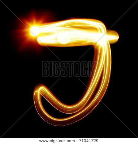 J - Created By Light Image & Photo (Free Trial) | Bigstock
