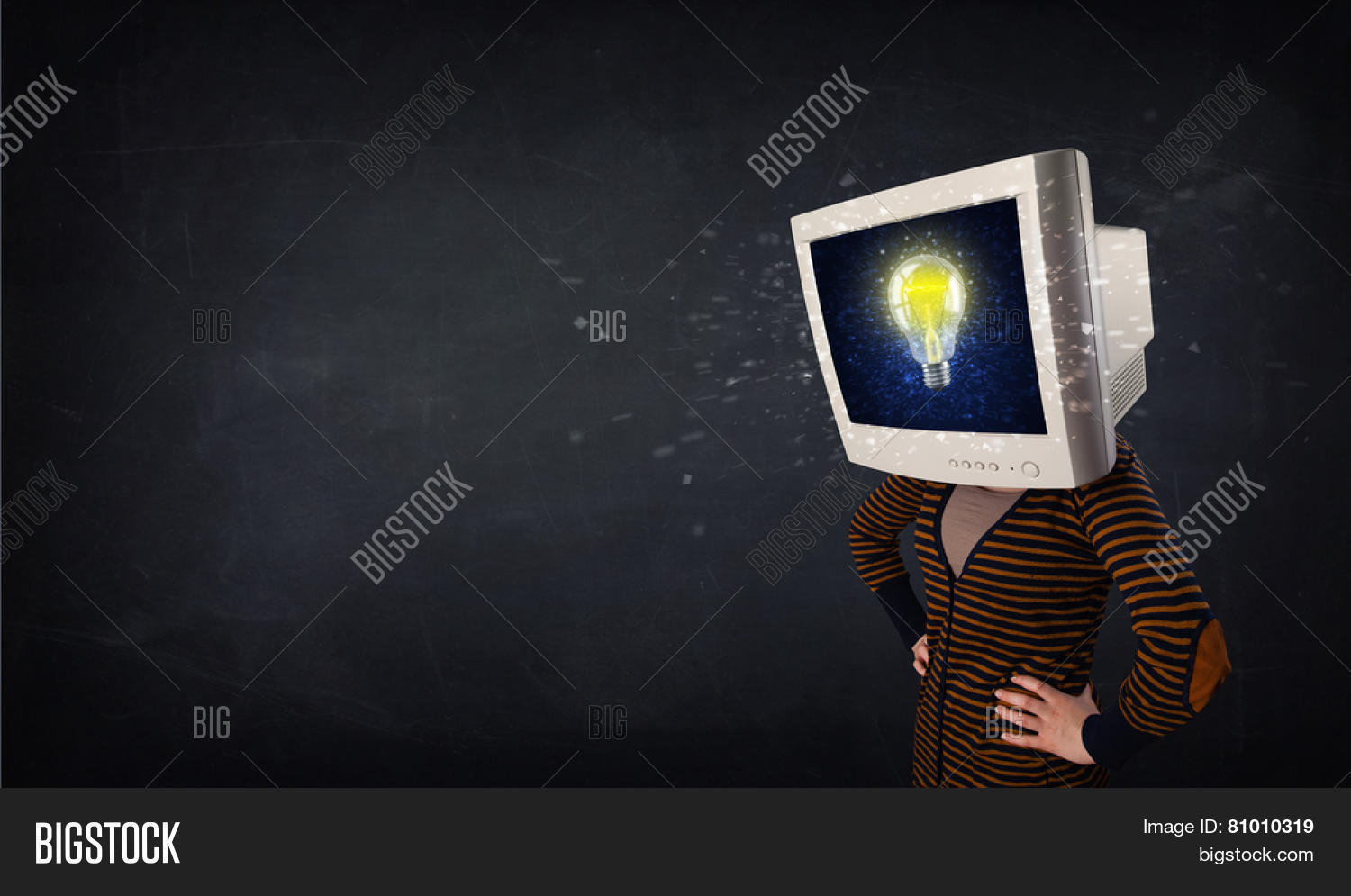 Female Monitor Head Image & Photo (Free Trial) | Bigstock