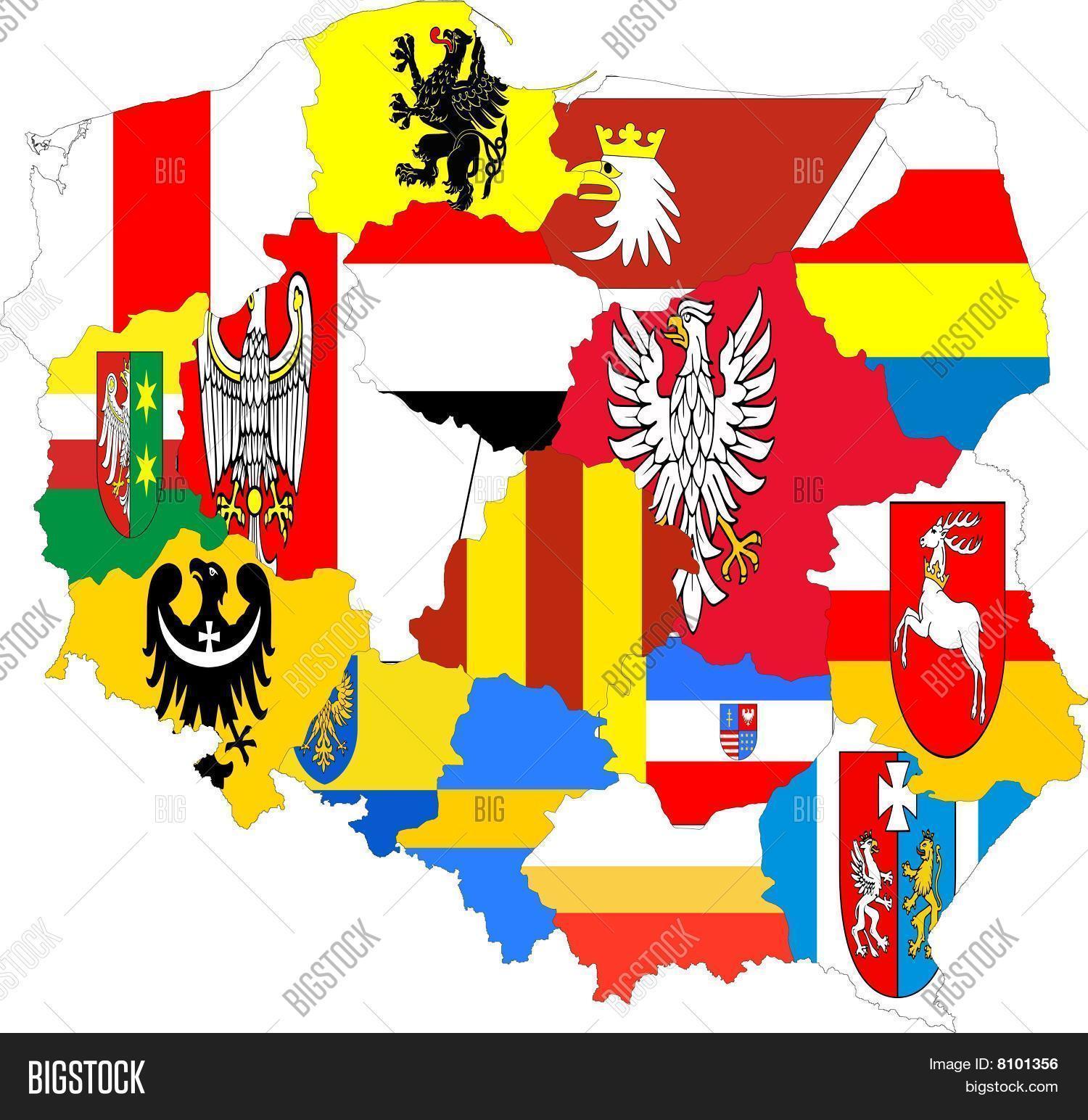 Poland Map Provinces Image & Photo (Free Trial) | Bigstock