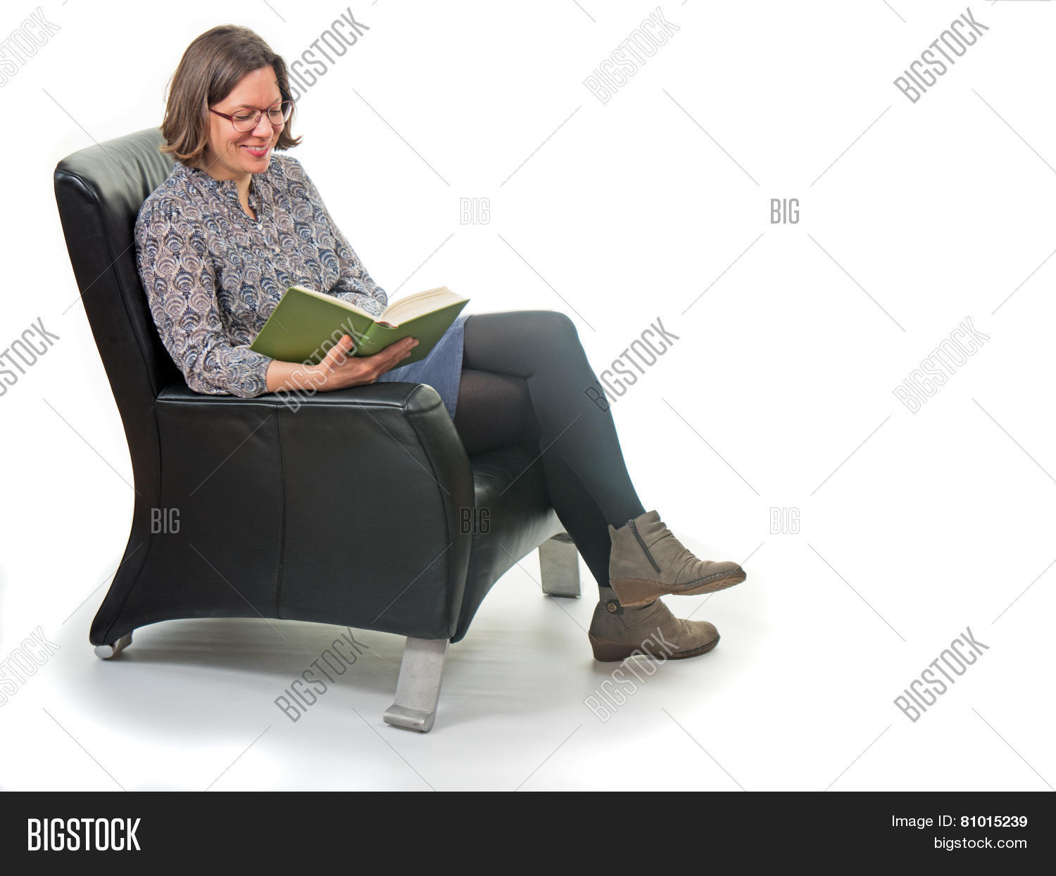 Woman Reading Armchair Image & Photo (Free Trial) | Bigstock