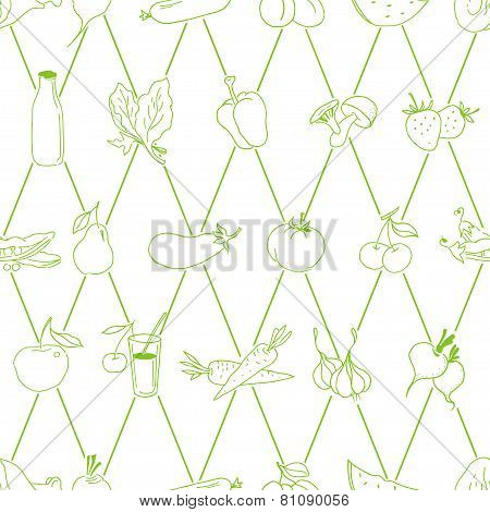 Seamless Green Food Vector & Photo (Free Trial) | Bigstock