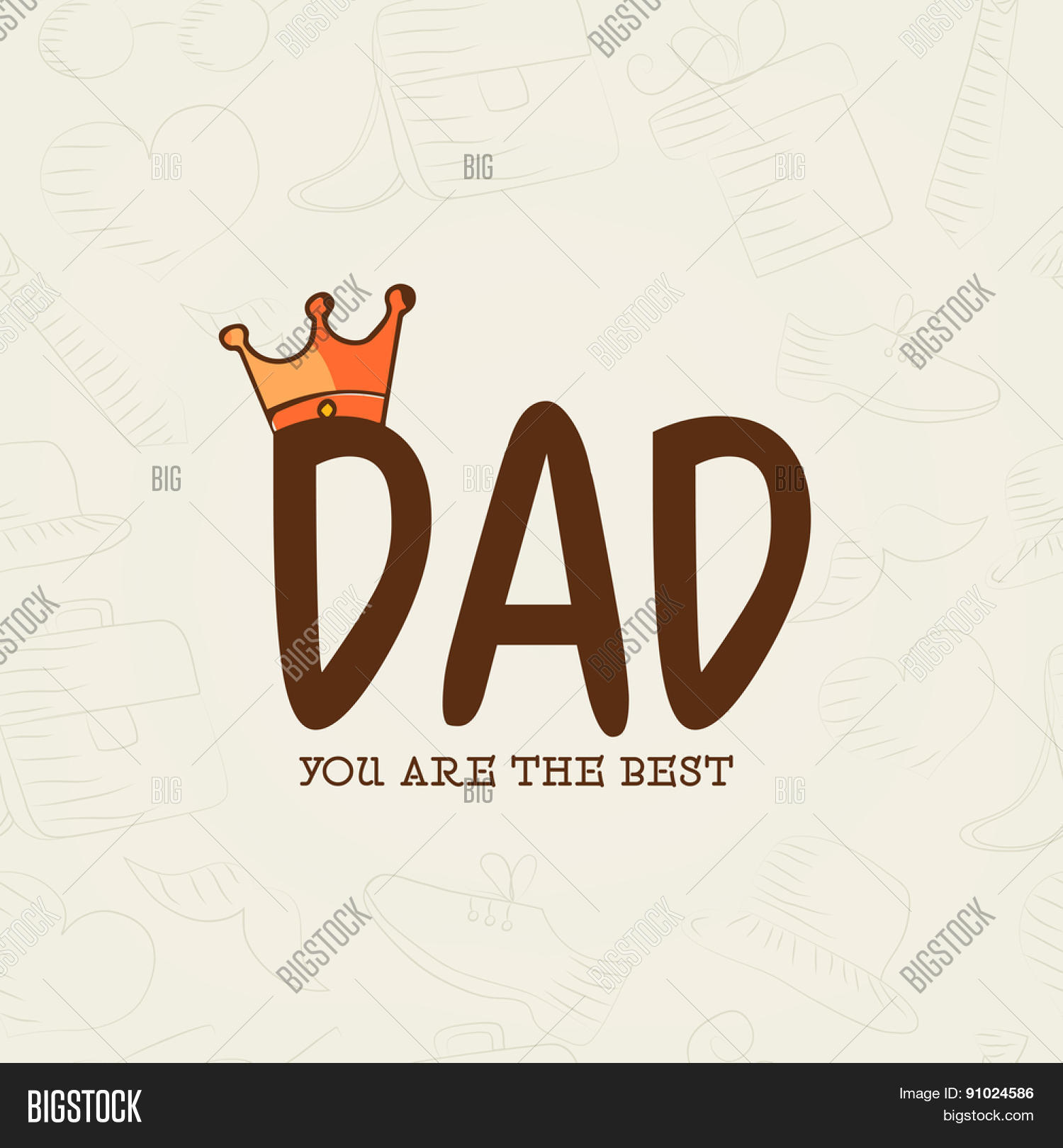 Stylish Text "Dad" Vector & Photo (Free Trial) | Bigstock