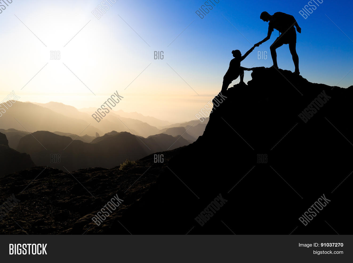 Teamwork Couple Hiking Image & Photo (Free Trial) | Bigstock