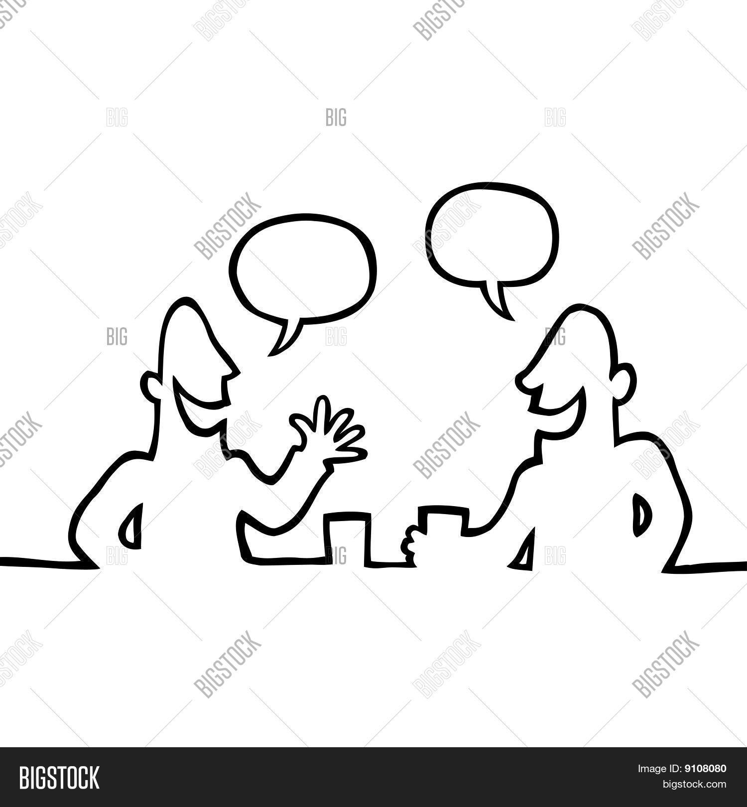 Two People Having Vector & Photo (Free Trial) | Bigstock