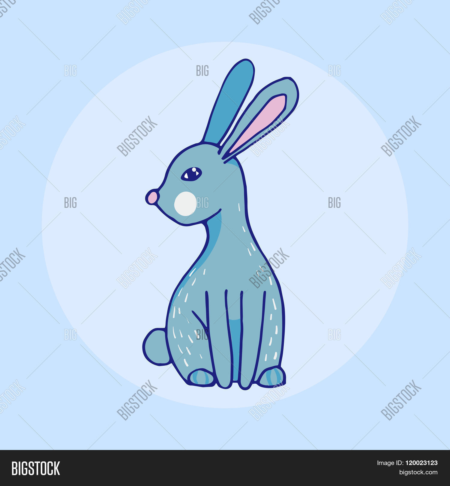 Cute Little Hare Vector & Photo (Free Trial) | Bigstock