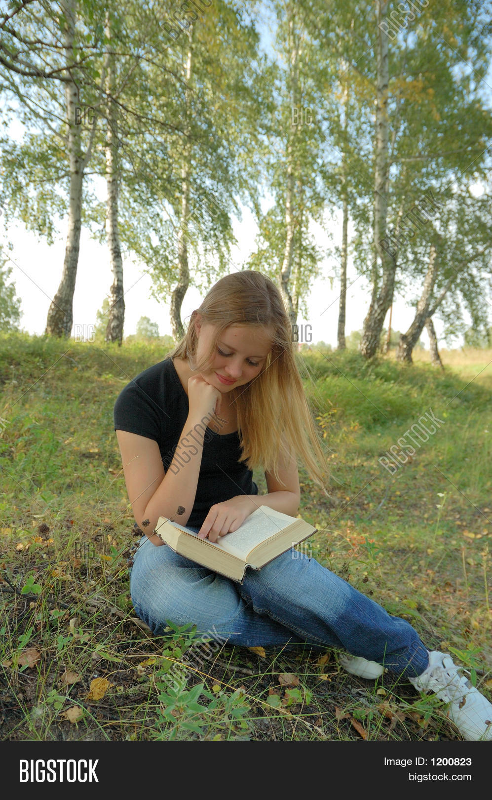 Girl Reading Book Image & Photo (Free Trial) | Bigstock