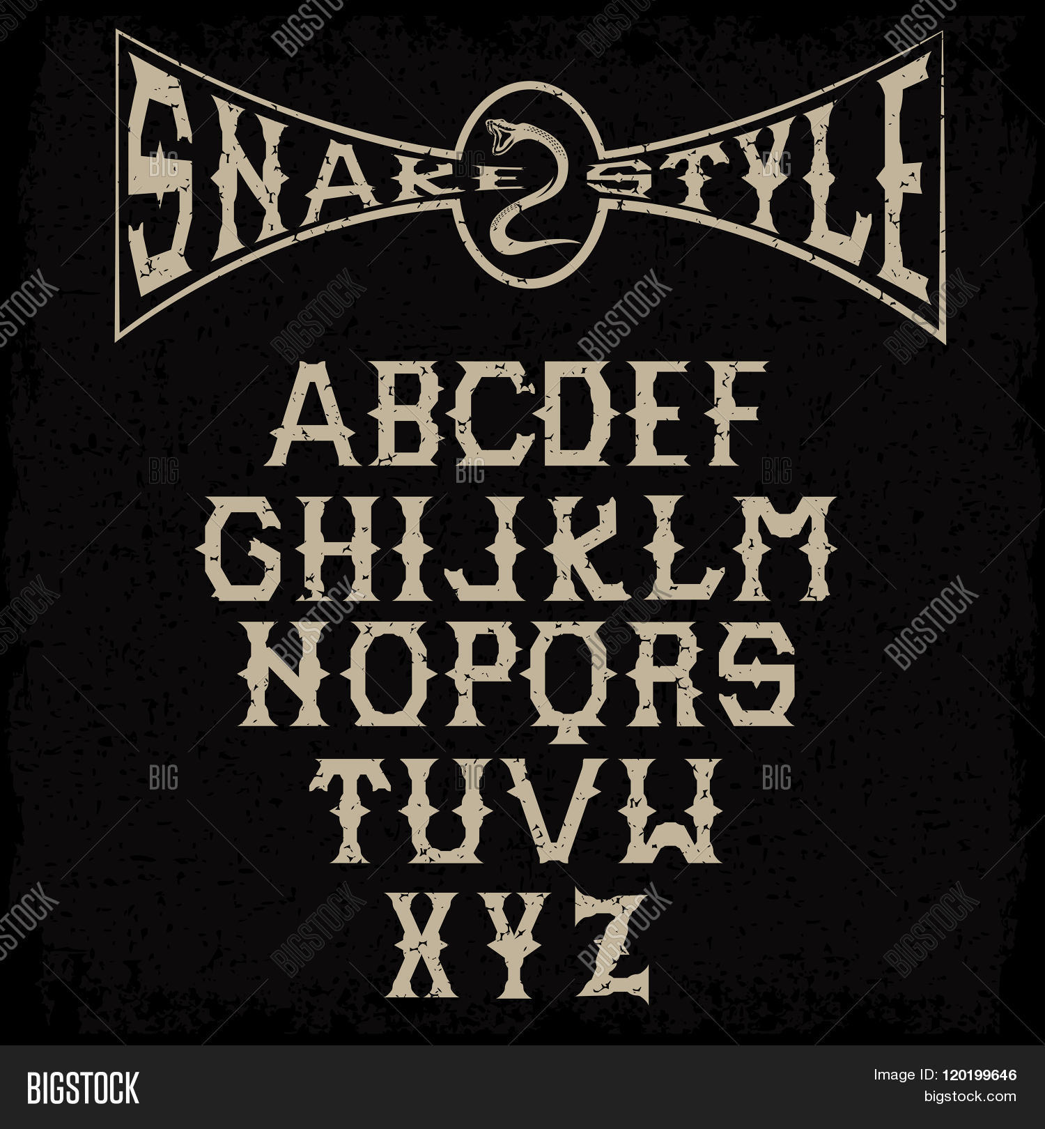 Snake Style Gothic Vector & Photo (Free Trial) | Bigstock