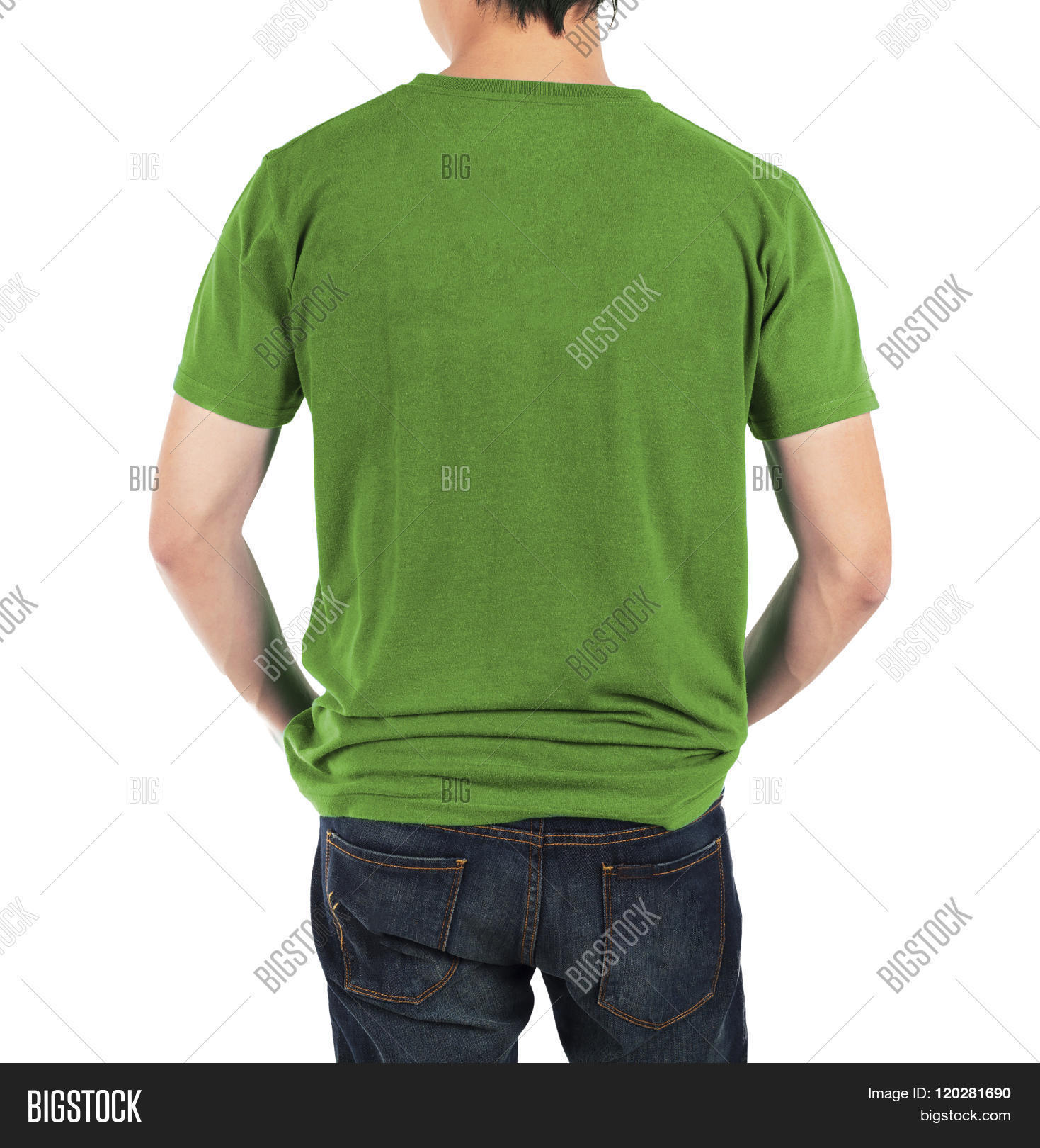 Close Man Back Green Image & Photo (Free Trial) | Bigstock