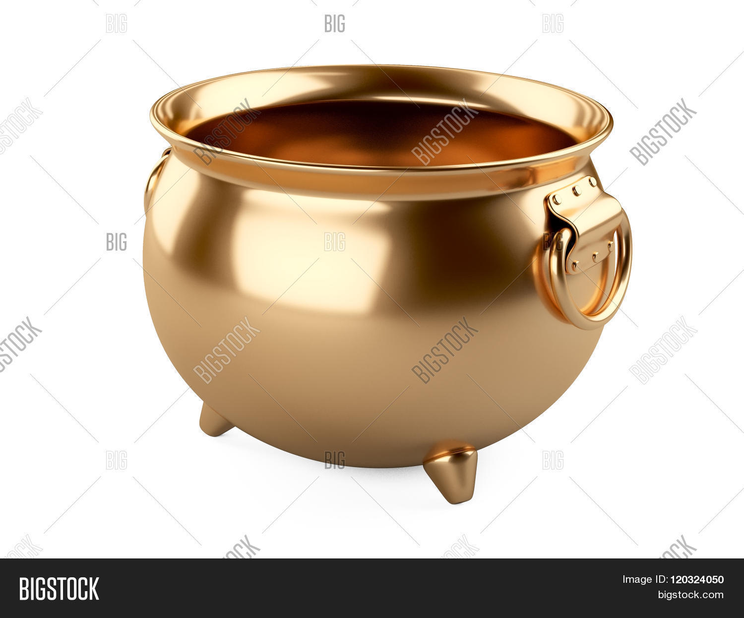 Empty Gold Pot Image & Photo (Free Trial) | Bigstock
