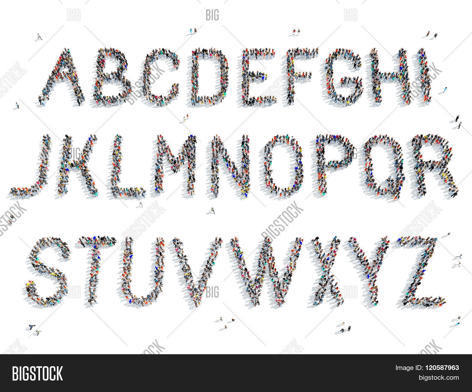 People Letter Alphabet Image & Photo (Free Trial) | Bigstock
