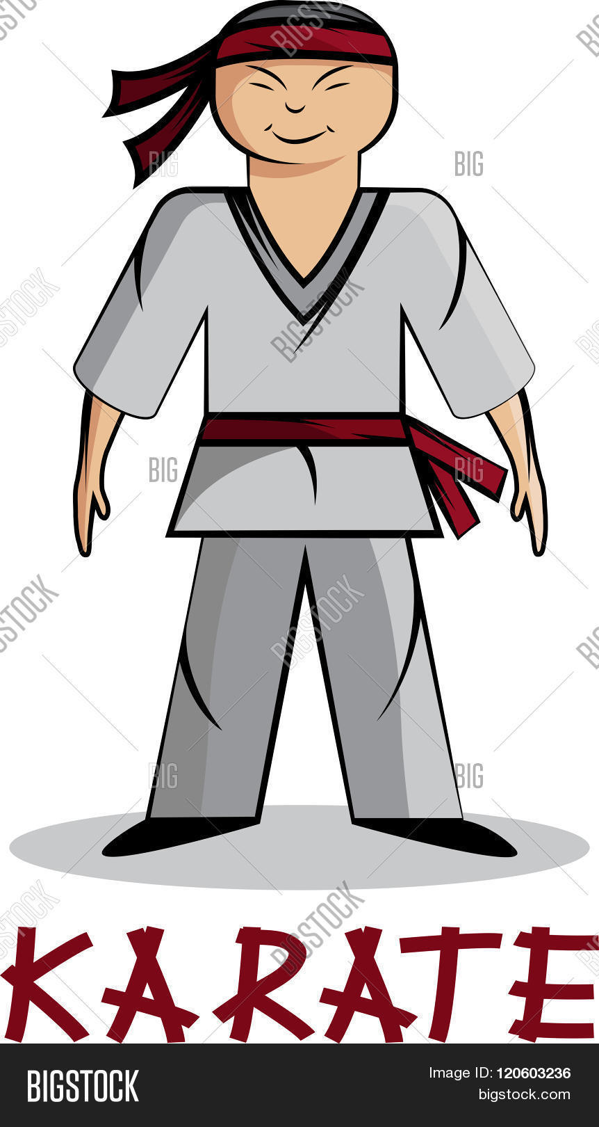 Cartoon Karate Young Vector & Photo (Free Trial) | Bigstock
