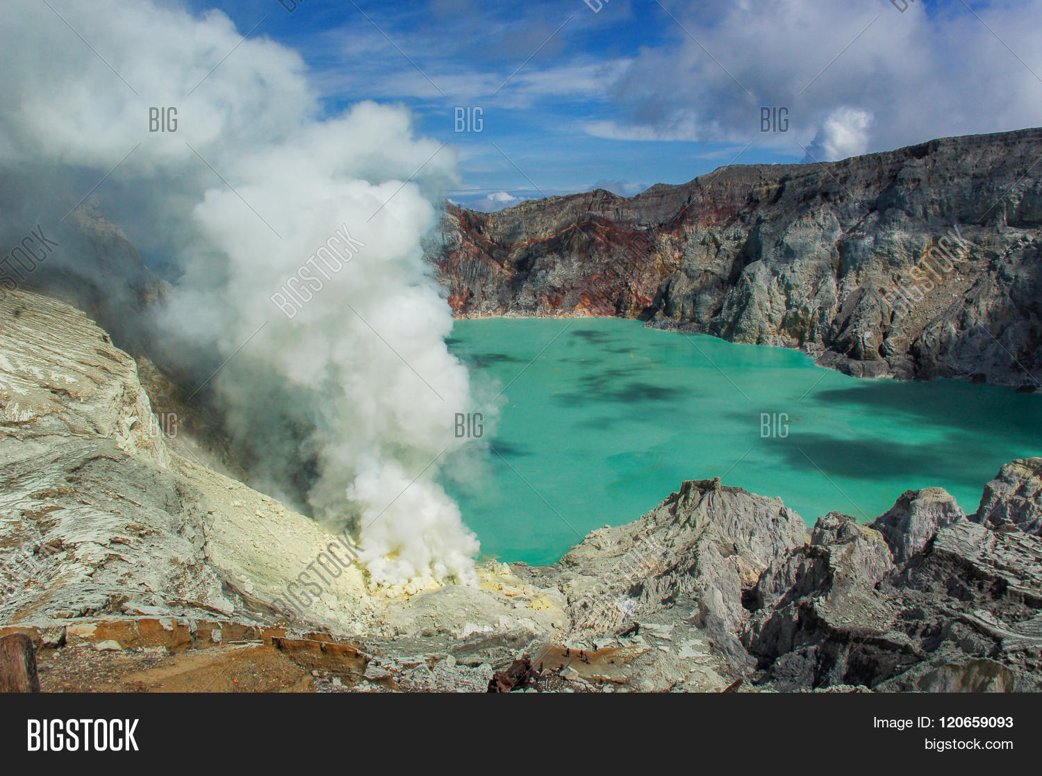Sulfuric Lake Mt.kawah Image & Photo (Free Trial) | Bigstock