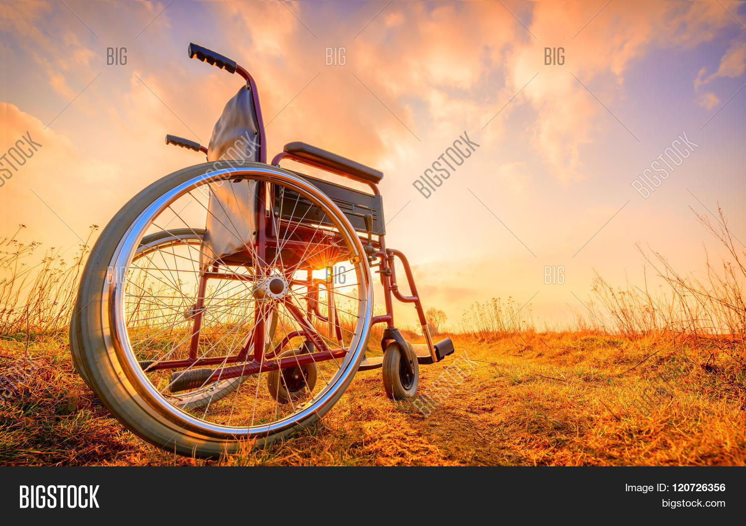 Empty Wheelchair On Image & Photo (Free Trial) | Bigstock
