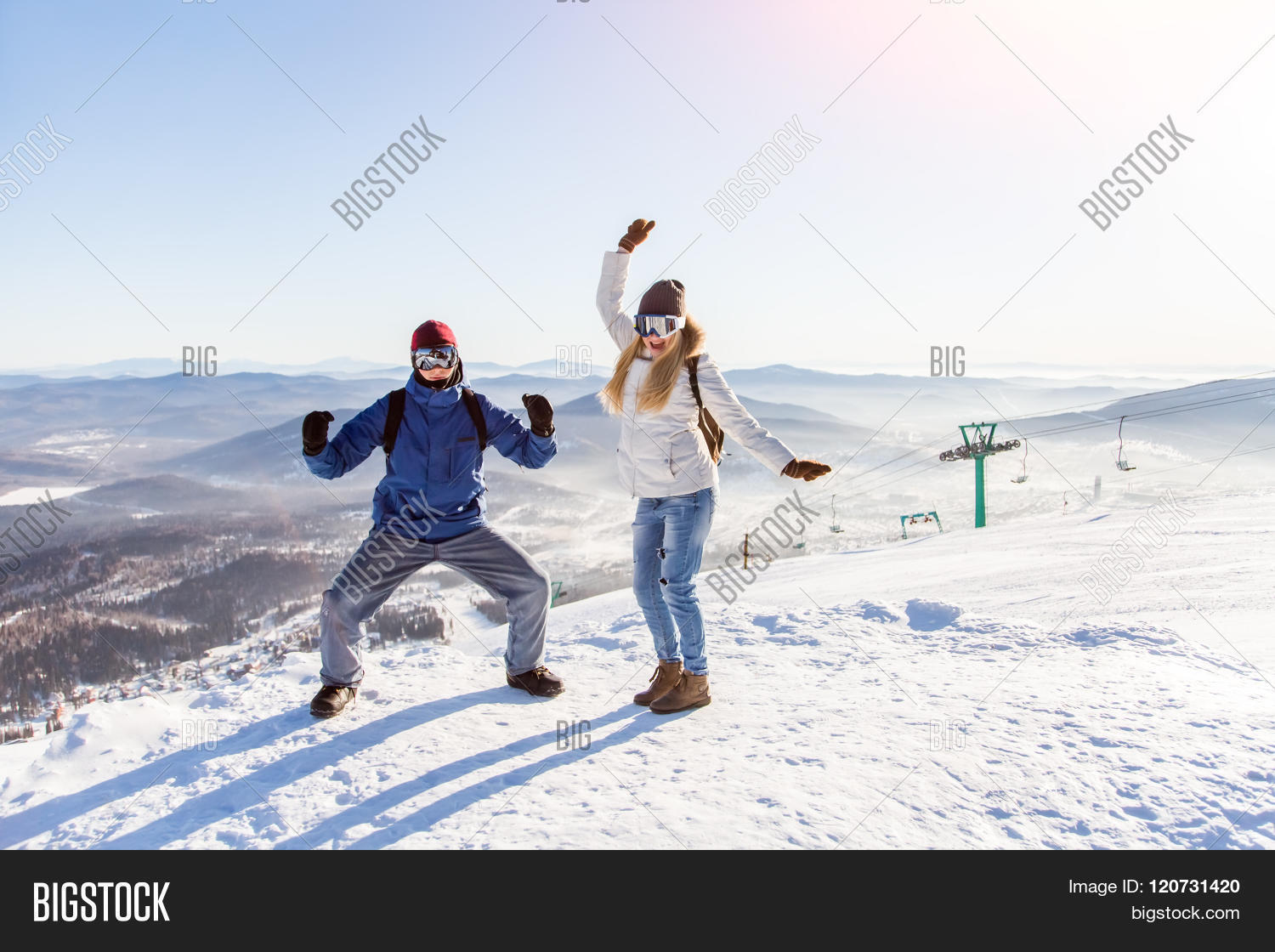 Dance On Top Ski Slope Image & Photo (Free Trial) | Bigstock